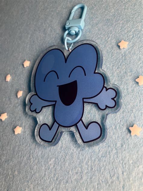 Four Double Sided Keychain Bfdi Object Show Etsy