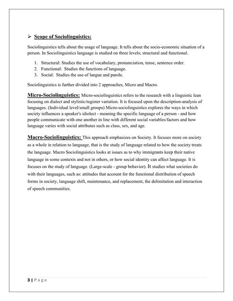 What Is Sociolinguistics Explain Its Scope And Origin Bs English 4th Semester The Women