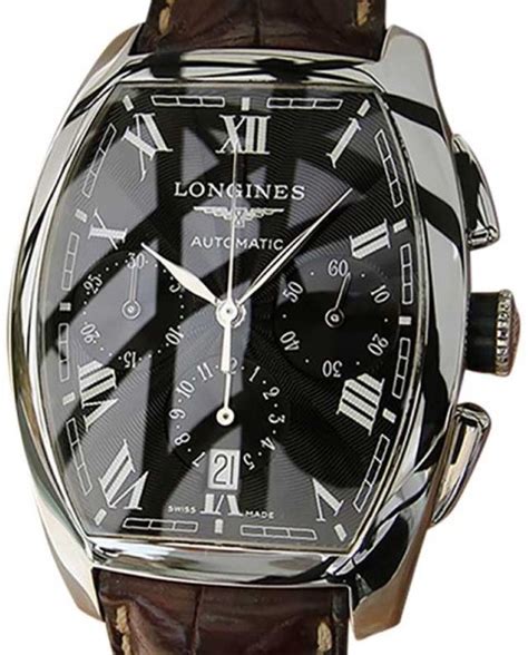 Longines Evidenza Stainless Steel Leather Automatic 35mm Mens Watch