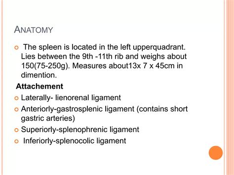 Spleen Physiology And Surgery Ppt
