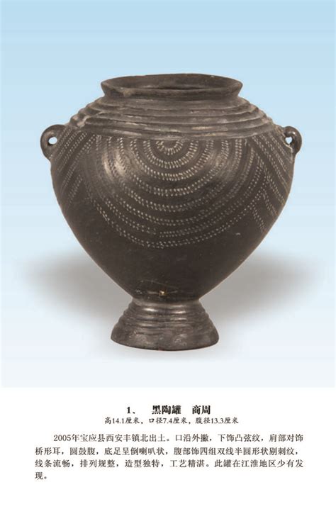 黑陶罐 陶器类 宝应博物馆