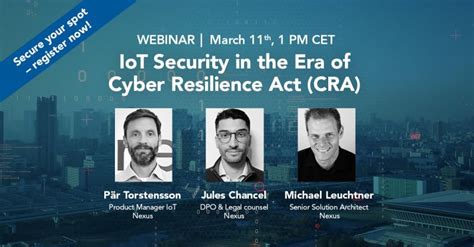 In Groupe On Linkedin Iot Security In The Era Of The Cyber Resilience