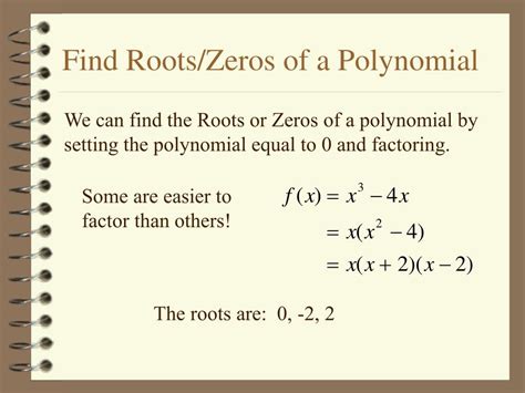 PPT Roots Zeros Of Polynomials I PowerPoint Presentation Free Download ID 287415