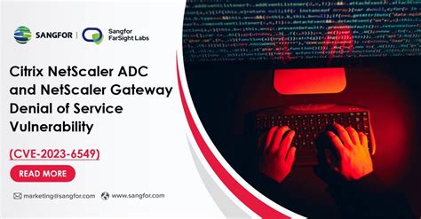 CVE 2023 6549 Citrix NetScaler ADC And NetScaler Gateway Denial Of Service Vulnerability