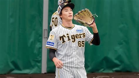 【新フォームに手応え】湯浅京己、ブルペン投球で切れ味鋭いボールを連発！投球後に捕手役の坂本誠志郎と話し込む場面も【阪神春季キャンプ】2024
