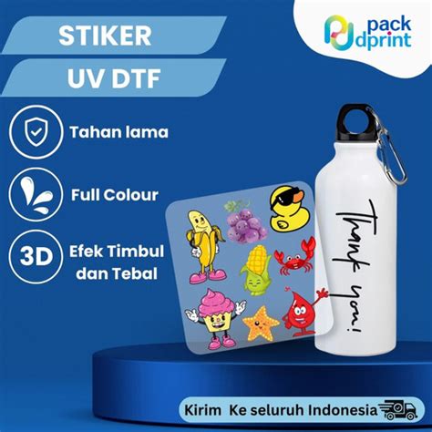 Jual Cetak Stiker Timbul Stiker Uv Dtf Custom Jakarta Barat