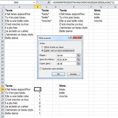 Xl 2007 Identifier Automatiquement Les Kws Qui Contiennent Au Moins 1 Mot Parmi Une Liste De