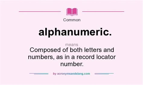 What Is Alphanumeric Poftut