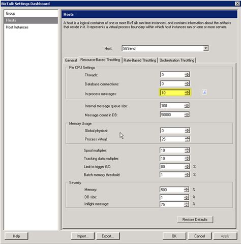 Sending High Volume Traffic To Azure Service Bus In A Biztalk Message