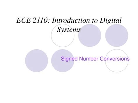 Ppt Ece 2110 Introduction To Digital Systems Powerpoint Presentation Id517028