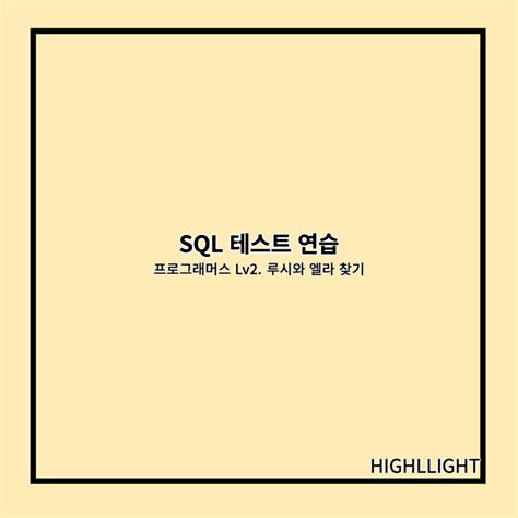 프로그래머스 lv2 루시와 엘라 찾기
