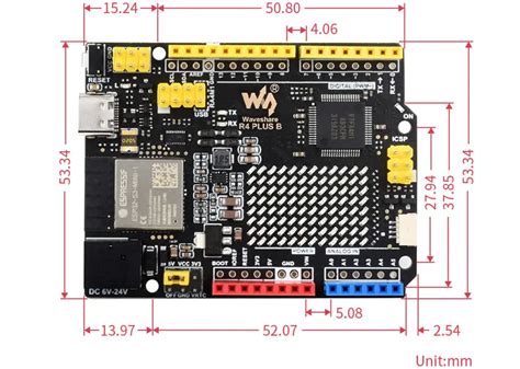 Waveshare R7fa4 Plus B Dev Board W Esp32 S3fn8 Arduino Uno R4 Wifi