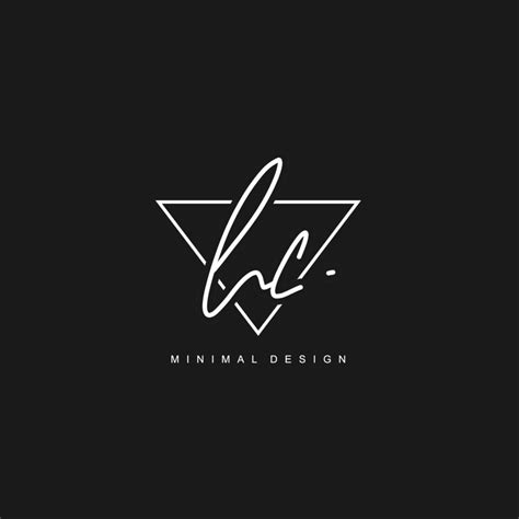 H C HC Initial Handwriting Or Handwritten Logo For Identity Logo With Signature And Hand Drawn