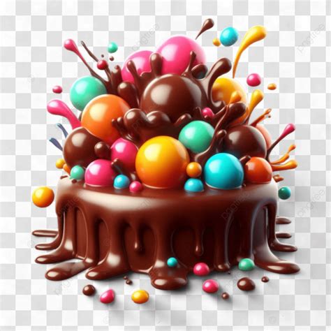 프로스팅과 장식이 있는 초콜릿 케이크 만화생성 Ai 프로스팅과 장식이 있는 초콜릿 케이크 만화생성 Ai 설탕 프로스팅 케이크 Png 일러스트 및 이미지 에 대한 무료