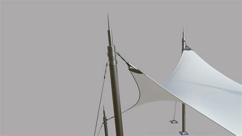 3d Photorealistic Tensile Structure Model Turbosquid 2257905