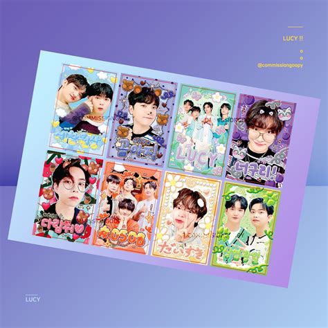 Goopy Commission On Twitter 8컷 프리쿠라 스티커 사진 루시 누끼 프리쿠라 작업 진행했습니다 루시 신예찬 최상엽 신광일 조원상
