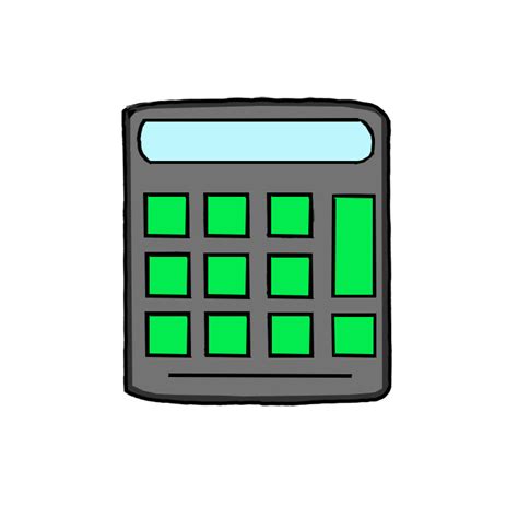 how to draw a calculator step by step easy drawing guides drawing