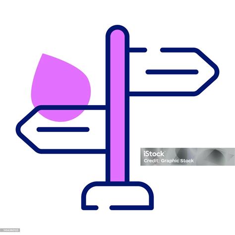 현대적인 스타일의 표지판 개념 길가 화살표 편집 가능한 벡터 0명에 대한 스톡 벡터 아트 및 기타 이미지 0명 도로 방향 Istock