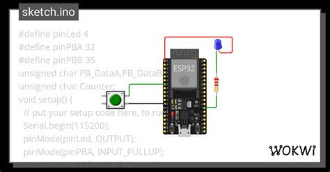 Uji Coba Wokwi ESP32 STM32 Arduino Simulator