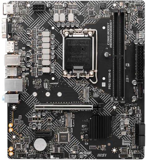 Купить Материнская плата MSI Pro H610M-G Intel H610, FCLGA1700, DDR5 ...