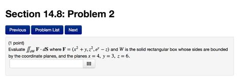 Solved Section 148 Problem2 Previous Problem List Next 1