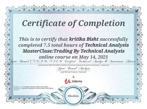 Kritika Bisht On Linkedin Technical Analysis Udemy