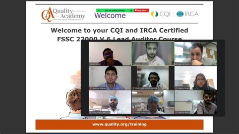 Shaharyar Ahmed On Linkedin Conducting Cqi And Irca Approved Fssc 22000 V6 Lead Auditor Course In…