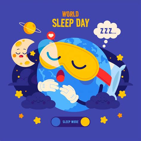 دانلود وکتور تصویر روز جهانی خواب طرح کره زمین دانلود رایگان فایل لایه باز، Psd، وکتور، لوگو و