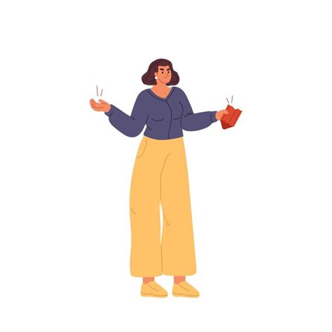 Mujer Sostiene Billetera Vac A Chica No Tiene Dinero Pobre En Quiebra Mujer Sufre De Crisis