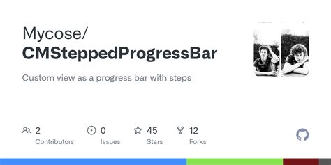 Github Mycose Cmsteppedprogressbar Custom View As A Progress Bar With Steps