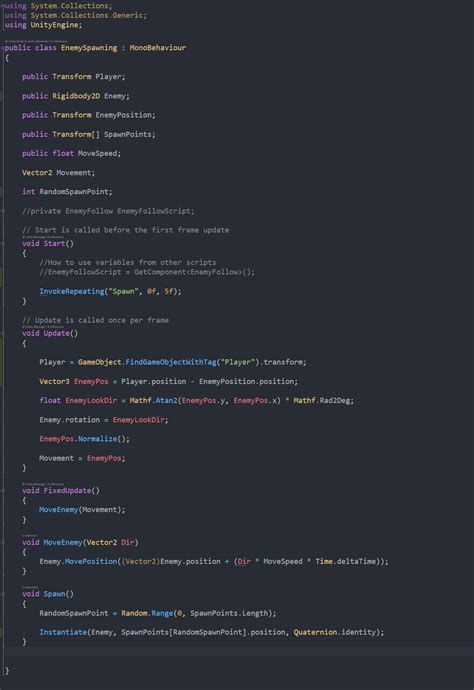 Having Issue Getting Prefabs To Spawn Follow And Rotate Towards The