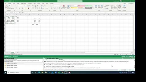 Excel Lesson 2c Using Paste Special Youtube