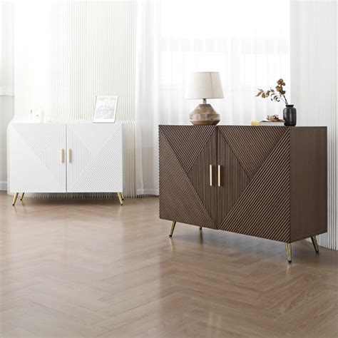 미드센추리 모던 2단 수납장 2컬러