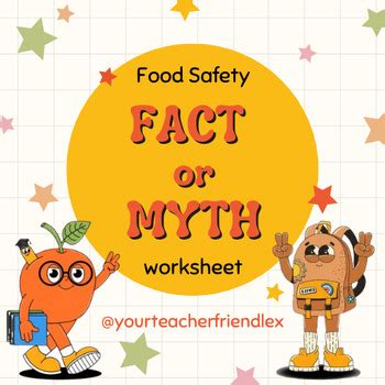 Food Safety Fact Or Myth Question Sheet Hfn2ohfc3mhfa4u Tpt
