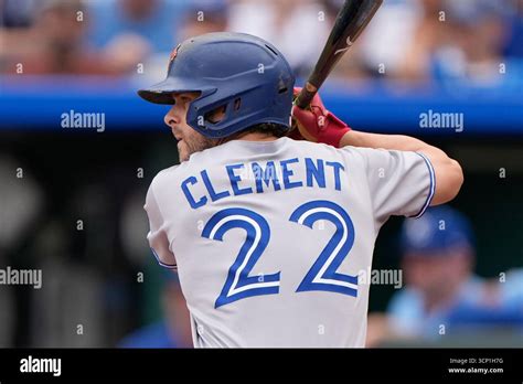 Toronto Blue Jays Ernie Clement Bats During The Eighth Inning Of A