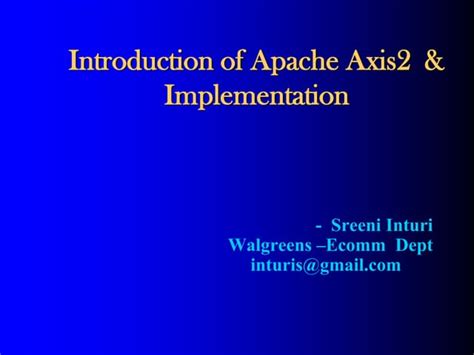 Axis2 Architecture And Implementation Pdf