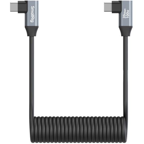 Smallrig Usb C Right Angled To Right Angled Coiled Data Cable Emaging