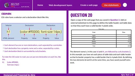 Web Authoring Presentation For Igcsepptx Ppt