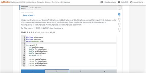 Solved Jump To Level 1integer Numemployees And Doubles