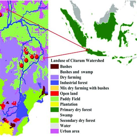 Map Showing The Sampling Points Location Download Scientific Diagram