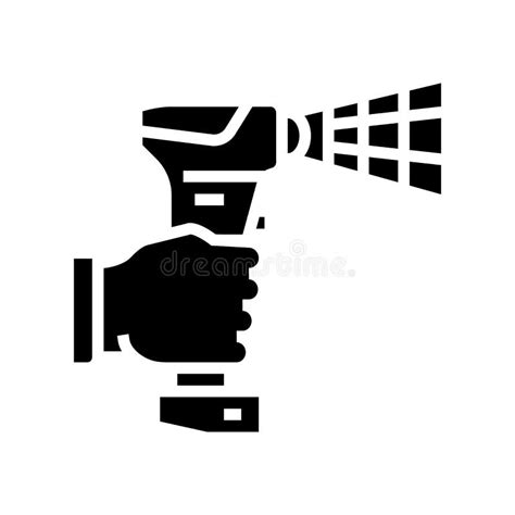 3d Scanner Glyph Icon Vector Illustration Stock Vector Illustration Of Sustainable Monochrome