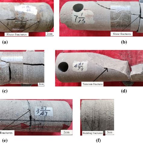 Core Samples With Fractures Having Different Geological Geneses A Download Scientific Diagram