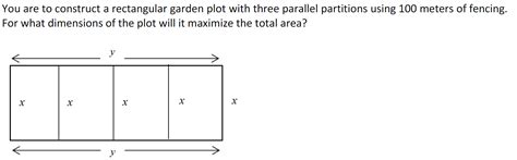 Solved You Are To Construct A Rectangular Garden Plot With Chegg