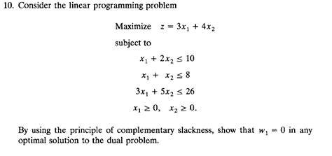Solved 10 Consider The Linear Programming Problem Maximize