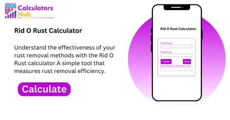 Rid O Rust Calculator Online