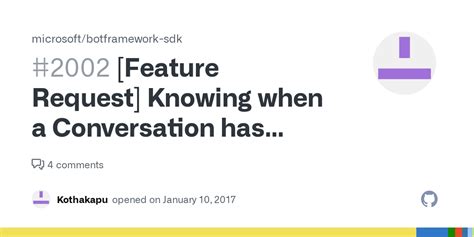 Feature Request Knowing When A Conversation Has Ended Via Direct Line Events Issue