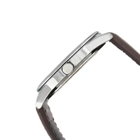 Jual Casio Jam Tangan Pria Casio General Mtp V005l 7b4udf White Dial Brown Leather Band Original