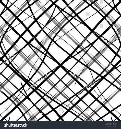 Grid Pattern Curved Lines Casually Seamless Stock Vector Royalty Free 289128257