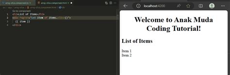 Dynamic List Rendering With Ngfor And Array Slices Anak Muda Coding
