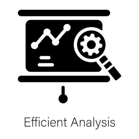 Premium Vector A Filled Style Icon Of Efficient Analysis